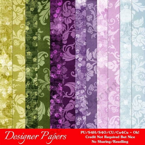 Spring Colors 4 Digital Floral Patterns Paper Backgrounds - CUP736043 ...