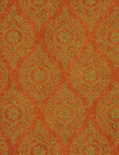 Elegant Copper with Glitter Look Moroccan Pattern A4 Size Background ...