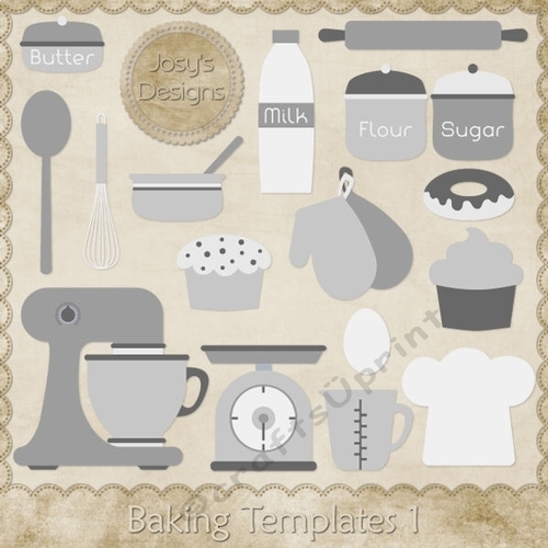 Baking Themed Layered Templates - CUP748284_70864 | Craftsuprint