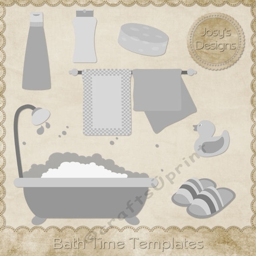 Bath Time Themed Layered Templates - CUP748289_70864 | Craftsuprint