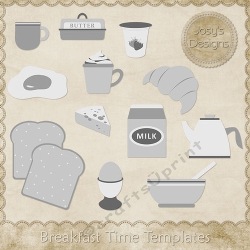 Breakfast Time Themed Layered Templates - CUP748299_70864 | Craftsuprint