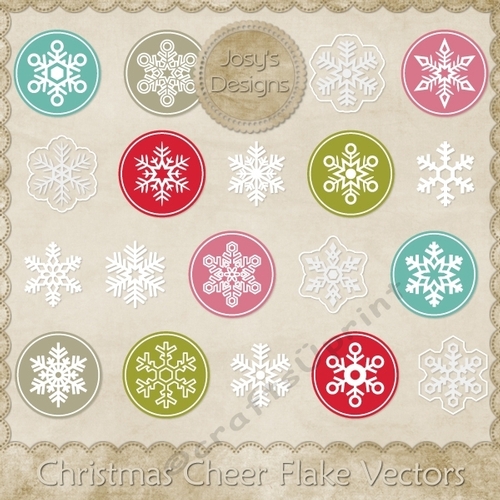Christmas Cheer Snowflakes Themed Layered Templates - CUP748314_70864 ...