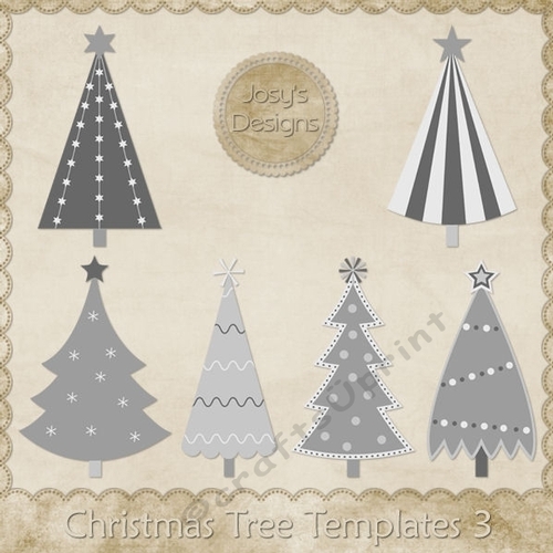 Christmas Trees Layered Templates Pkg 3 - CUP748486_70864 | Craftsuprint