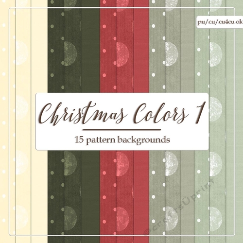 Christmas Colors 1 A4 Digital Paper Backgrounds - Polka Dots ...