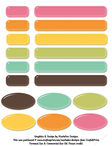 Earthy Colors Blank Sentiment Message Tags A4 Size Sheet 1 - CUP757274 ...