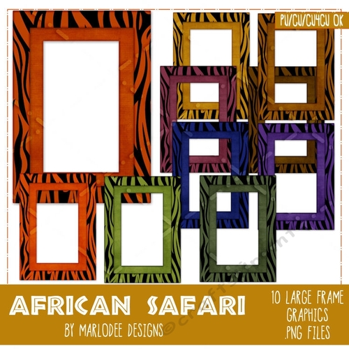 African Safari Vertical Frame Graphics Package 1 - CUP764410_70864 ...