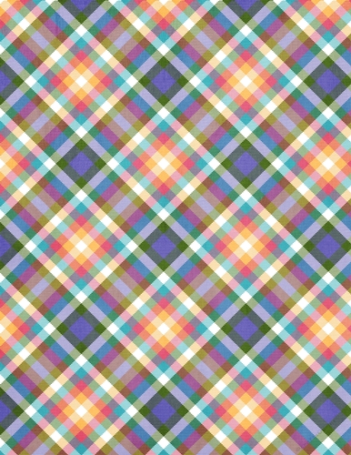 Darker Mix Easter Colors - Tartan Pattern - A4 Size Backing Paper ...