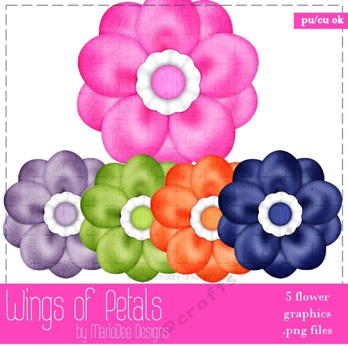Wings of Petals - Flower Graphics - CUP804927_70864 | Craftsuprint