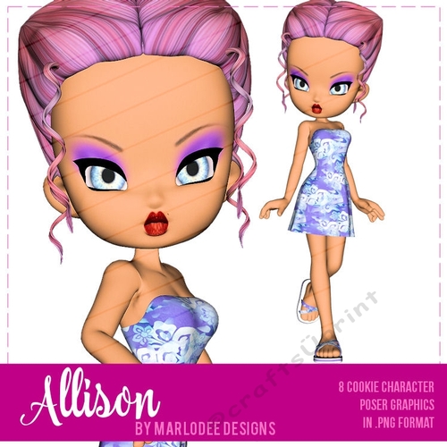 Allison - Cookie Girl Poser Graphics - CUP814697_70864 | Craftsuprint