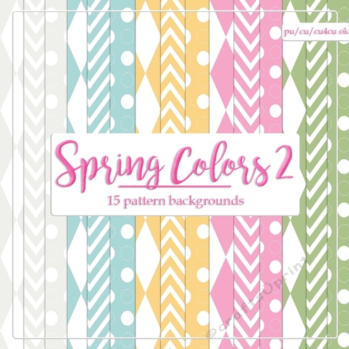 Spring Colors 2 - A4 Size Patterns Backgrounds - CUP874350_70864 ...