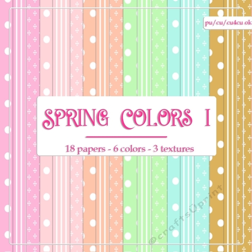 Spring Colors 1 - A4 Size Patterns Backgrounds (set 1) - CUP874819 ...