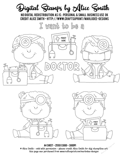 Be a Doctor - Digital Stamp Graphics - CUP883801_70864 | Craftsuprint