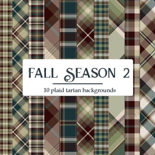 Fall Season Colors 2 - 8x8 Plaid Tartan Backgrounds - CUP923855_70864 ...