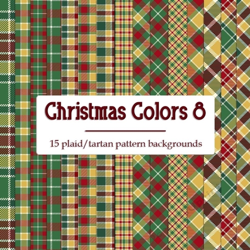 Christmas Colors 8 - 8x8 Plaid Tartan Backgrounds - CUP926955_70864 ...