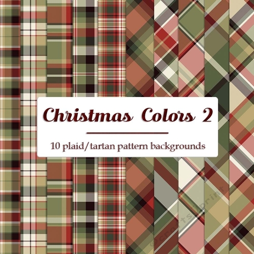 Christmas Colors 2 - 8x8 Plaid Tartan Backgrounds - CUP926963_70864 ...