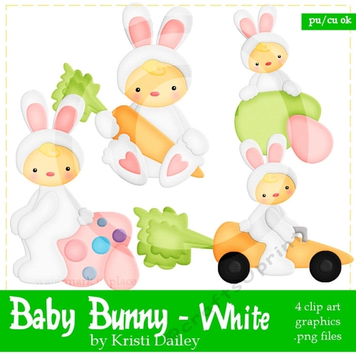 Bailey the Baby Easter Bunny Clip Art Graphics - CUP947860_70864 ...