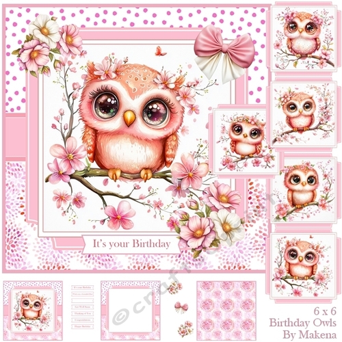 Birthday Owls - CUP1349687_79156 | Craftsuprint