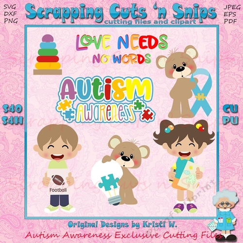 Autism Awareness Exclusive Cutting Files - CUP1028564_79886 | Craftsuprint