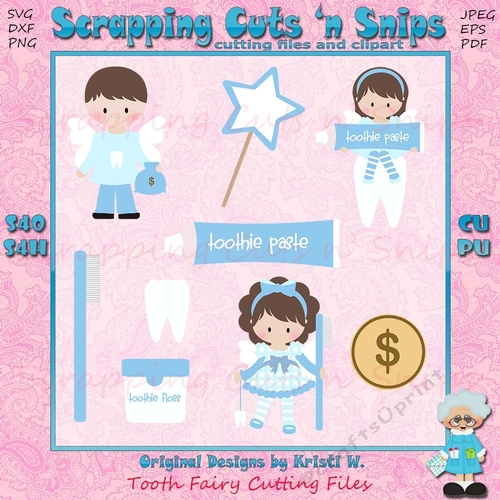 Tooth Fairy Cutting Files - CUP1034468_79886 | Craftsuprint