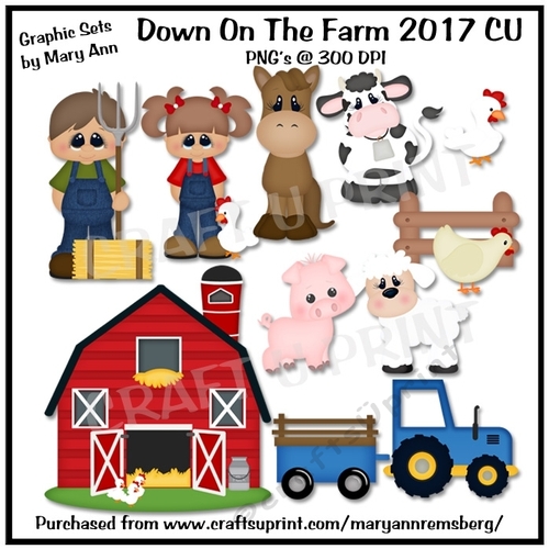 Down On The Farm 2017 CU - CUP788460_79886 | Craftsuprint