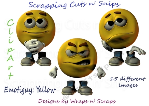 Emotiguy: Yellow ClipArt - CUP884227_79886 | Craftsuprint