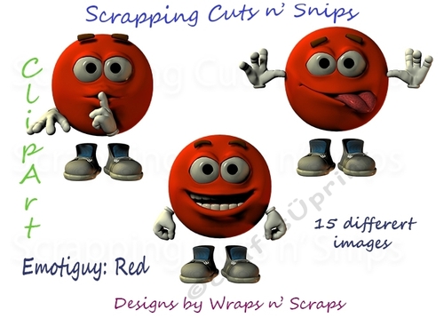 Emotiguy: Red ClipArt - CUP884229_79886 | Craftsuprint