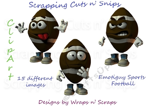 Emotiguy: Sports Football ClipArt - CUP885210_79886 | Craftsuprint