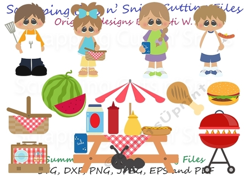 Summer Picnic Fun Cutting Files - CUP902155_79886 | Craftsuprint