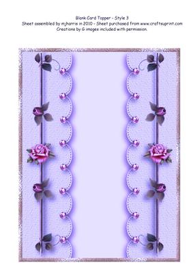 Blank Card Topper - Style 3 - 3 - CUP161490_99 | Craftsuprint
