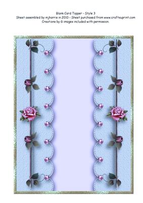 Blank Card Topper - Style 3 - 4 - CUP161493_99 | Craftsuprint