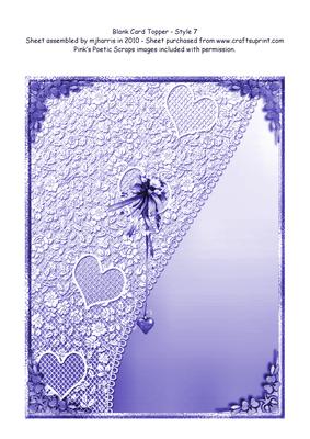 Blank Card Topper - Style 8 - 5 - CUP161757_99 | Craftsuprint