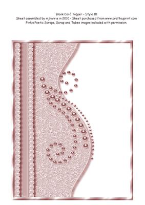 Blank Card Topper - Style 10 - 2 - CUP161778_99 | Craftsuprint
