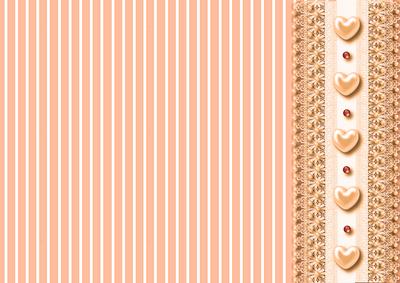 Striped Backing Paper in Orange Cream - CUP163750_99 | Craftsuprint