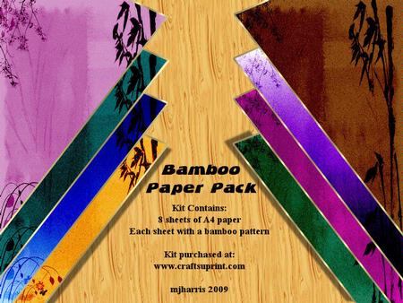 Bamboo Paper Pack - CUP20419_99 | Craftsuprint