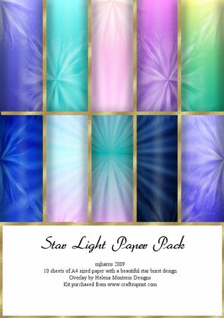 Star Light Paper Pack - CUP22135_99 | Craftsuprint