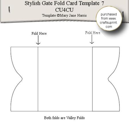 Stylish Gate Fold Card Template 7 - CUP289338_99 | Craftsuprint