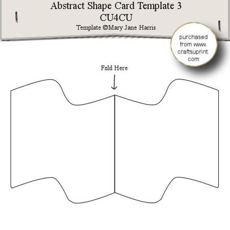 Abstract Shape Card Template 3 - CUP289551_99 | Craftsuprint