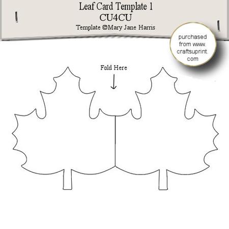 Leaf Card Template 1 - CUP289559_99 | Craftsuprint