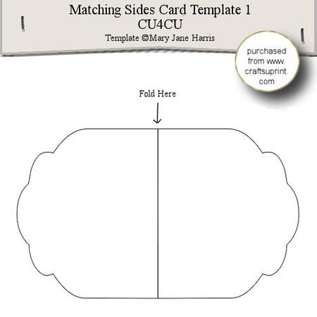 Matching Sides Card Template 1 - CUP289561_99 | Craftsuprint