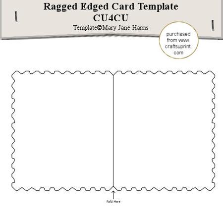 Ragged Edged Card Template - Cu4cu - CUP291563_99 | Craftsuprint