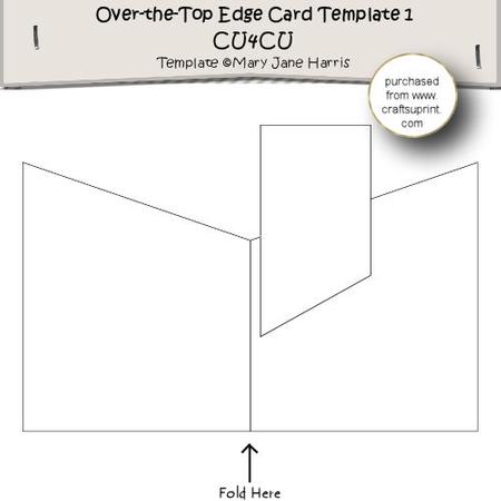 Over-the-top-edge Card Template 1 - Cu4cu - CUP300244_99 | Craftsuprint