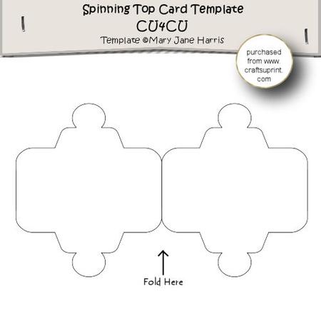 Spinning Top Card Template - Cu4cu - CUP300251_99 | Craftsuprint