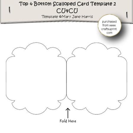 Top & Bottom Scalloped Card Template 2 - Cu4cu - CUP300253_99 ...