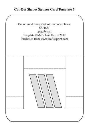 Cut-out Shapes Stepper Card Template 5 - CUP322189_99 | Craftsuprint