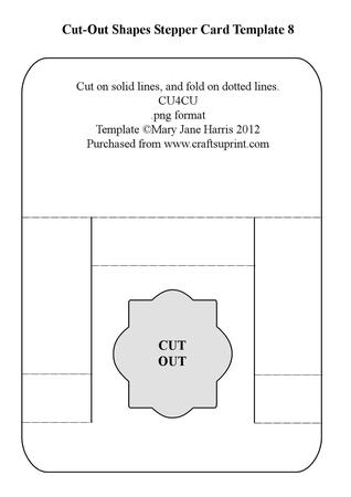Cut-out Shapes Stepper Card Template 8 - CUP322191_99 | Craftsuprint