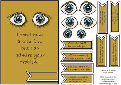 Humor at It's Best Topper 1 - CUP327453_99 | Craftsuprint