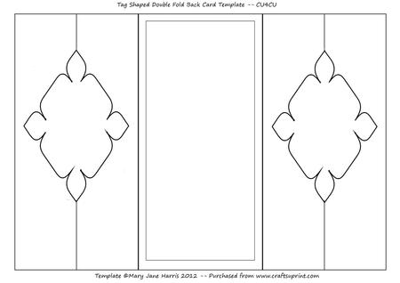 Tag Shaped Double Fold Back Card Template 2 - Cu4cu - CUP329852_99 ...