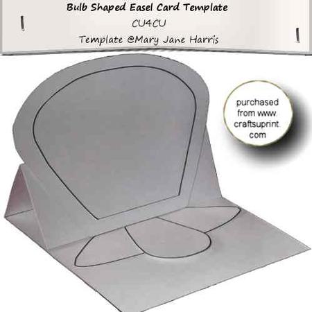 Bulb Shaped Easel Card Template - Cu4cu - CUP330895_99 | Craftsuprint