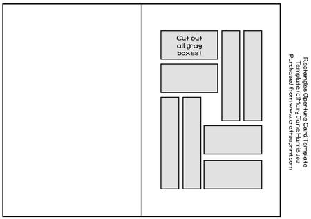 Rectangles Aperture Card Template - Cu4cu - CUP331990_99 | Craftsuprint
