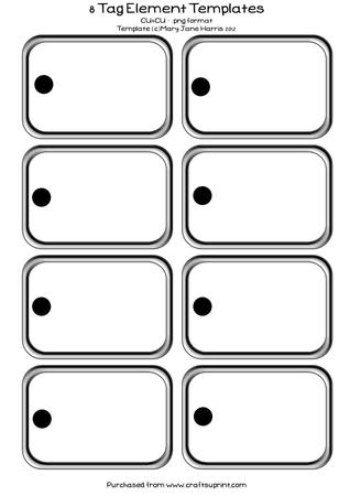 8 Tag Element Templates - Cu4cu - CUP336062_99 | Craftsuprint
